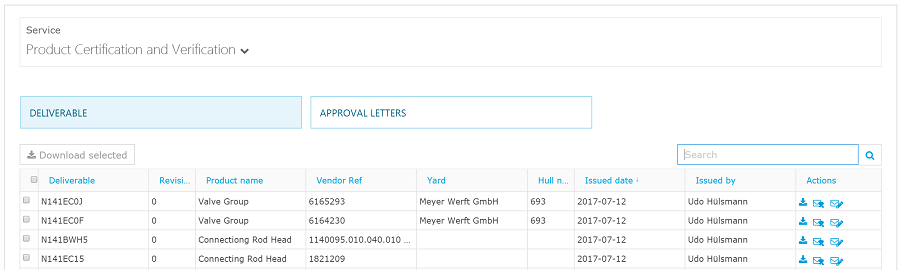 Services for Product Certification and Verification