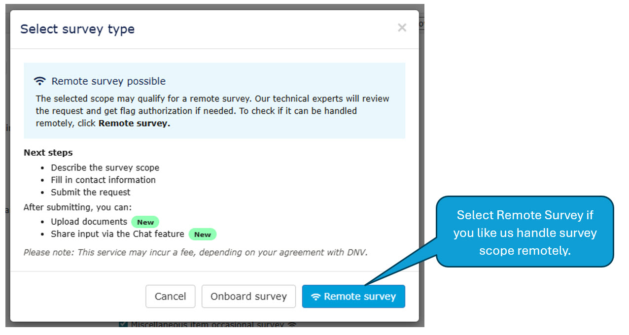 Remote survey