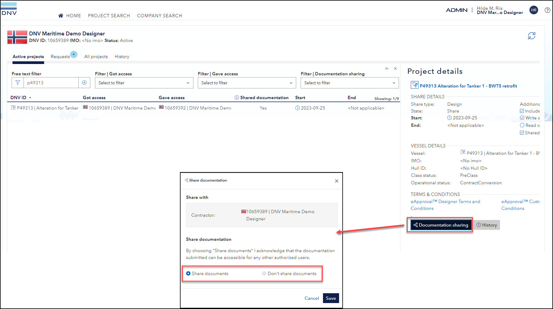 Manage sharing Manage sharing
