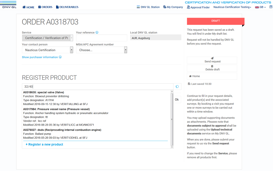 Certification / Verification of Products