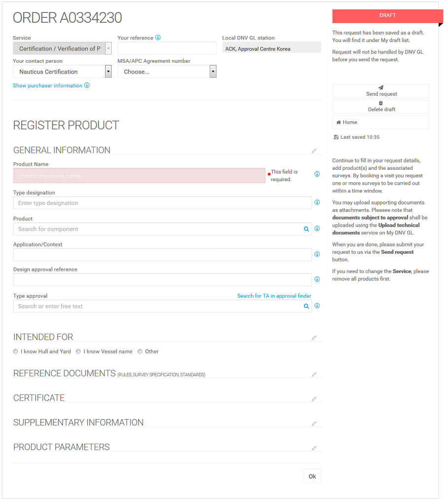 Certification / Verification of Products